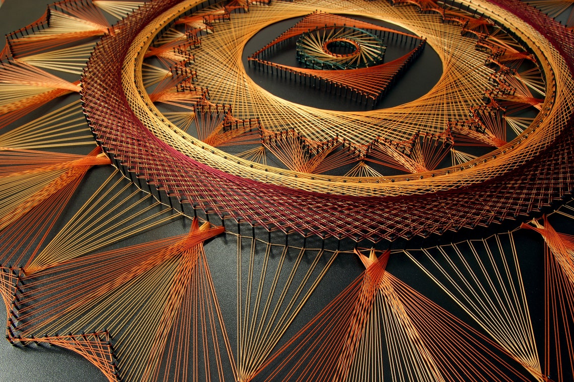 String Art EYE OF SHAMAN Wall Art Sacred Geometry Home & - Etsy Australia