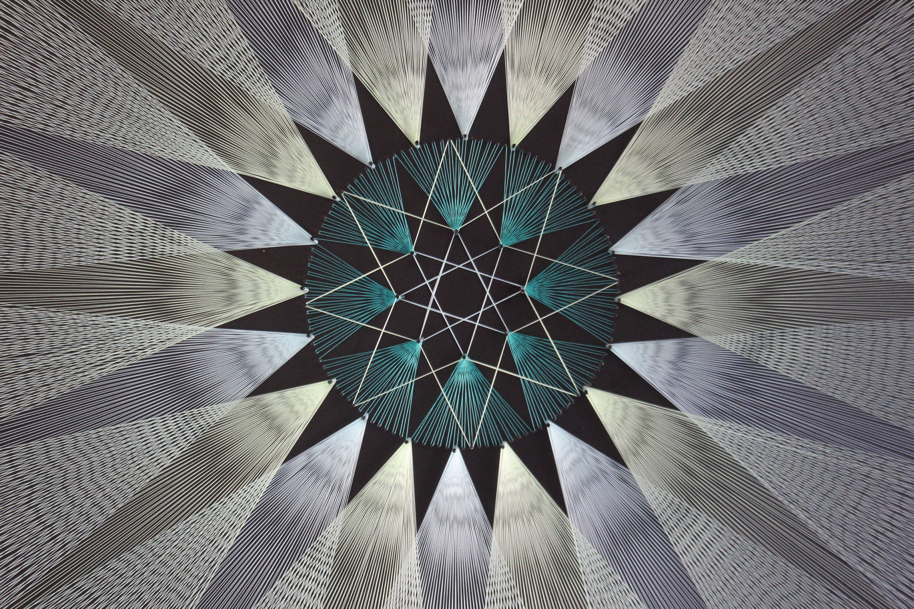 String Art STAR sacred geometry wall art home decor wall | Etsy