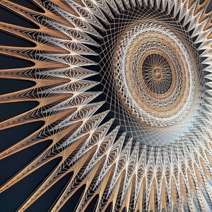 String Art Mandala Prosperity Sacred Geometry 3D Art Zen Spiritual Wall ...