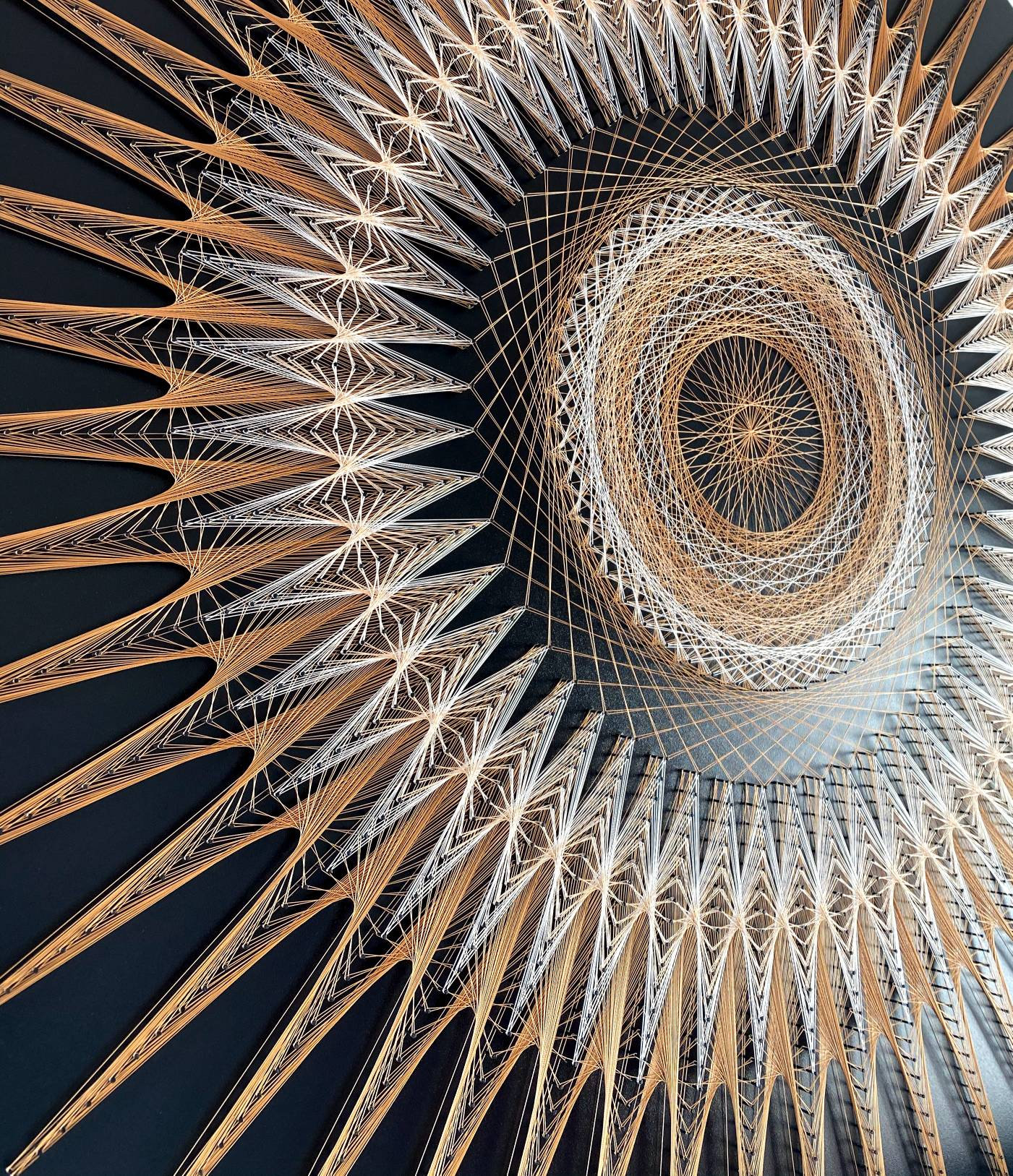 String Art Mandala Prosperity Sacred Geometry 3D Art Zen Spiritual Wall ...