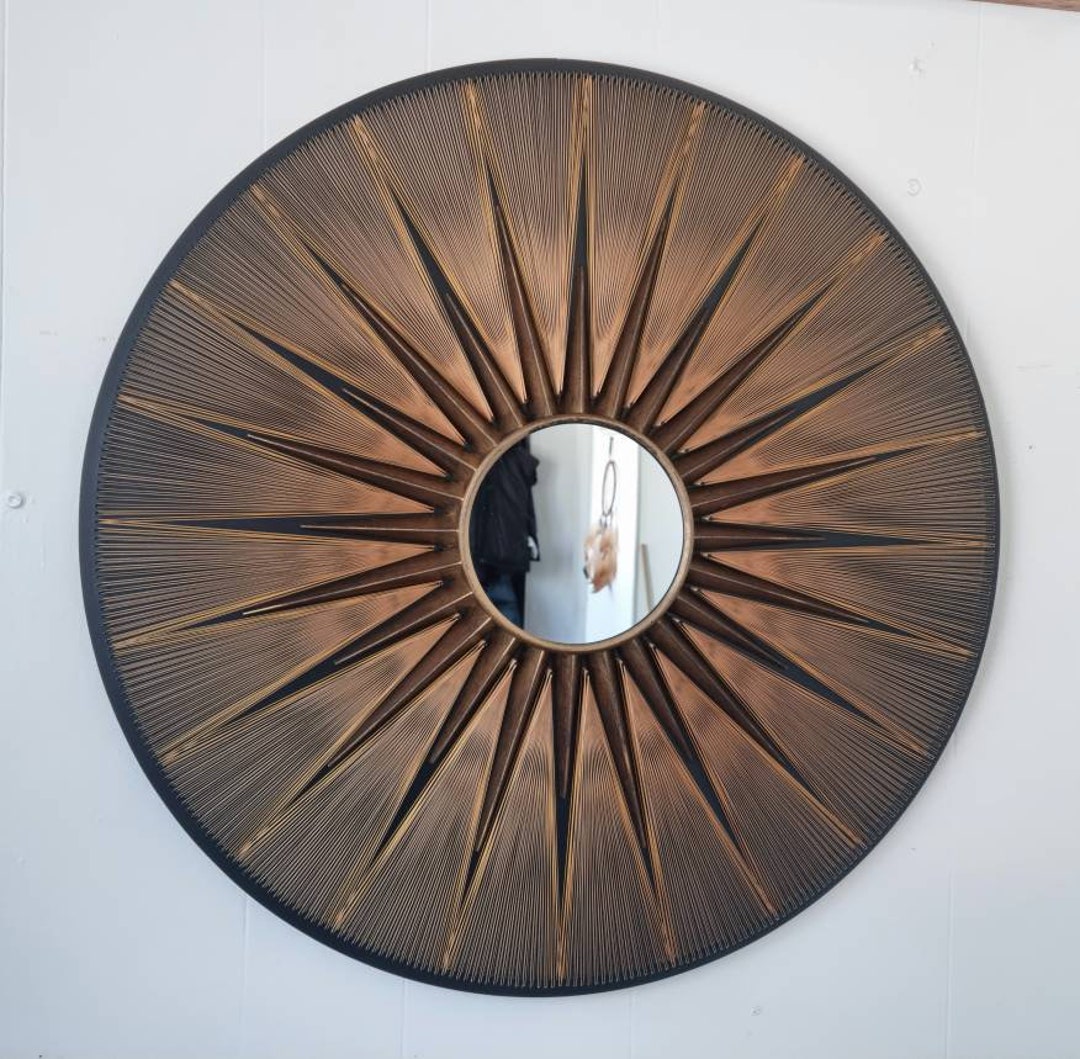 String Art Mirror "the Sun" - Etsy