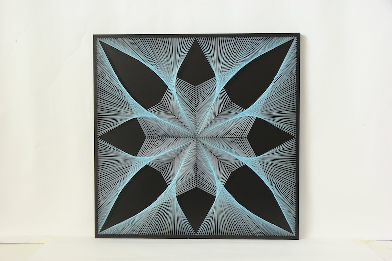 String Art Christmas Star Wall Art Designinterior Office Decor | Etsy