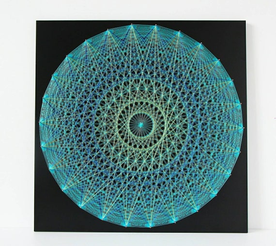 Sacred geaometry string art UNIVERSE NEW wall art wall decor | Etsy