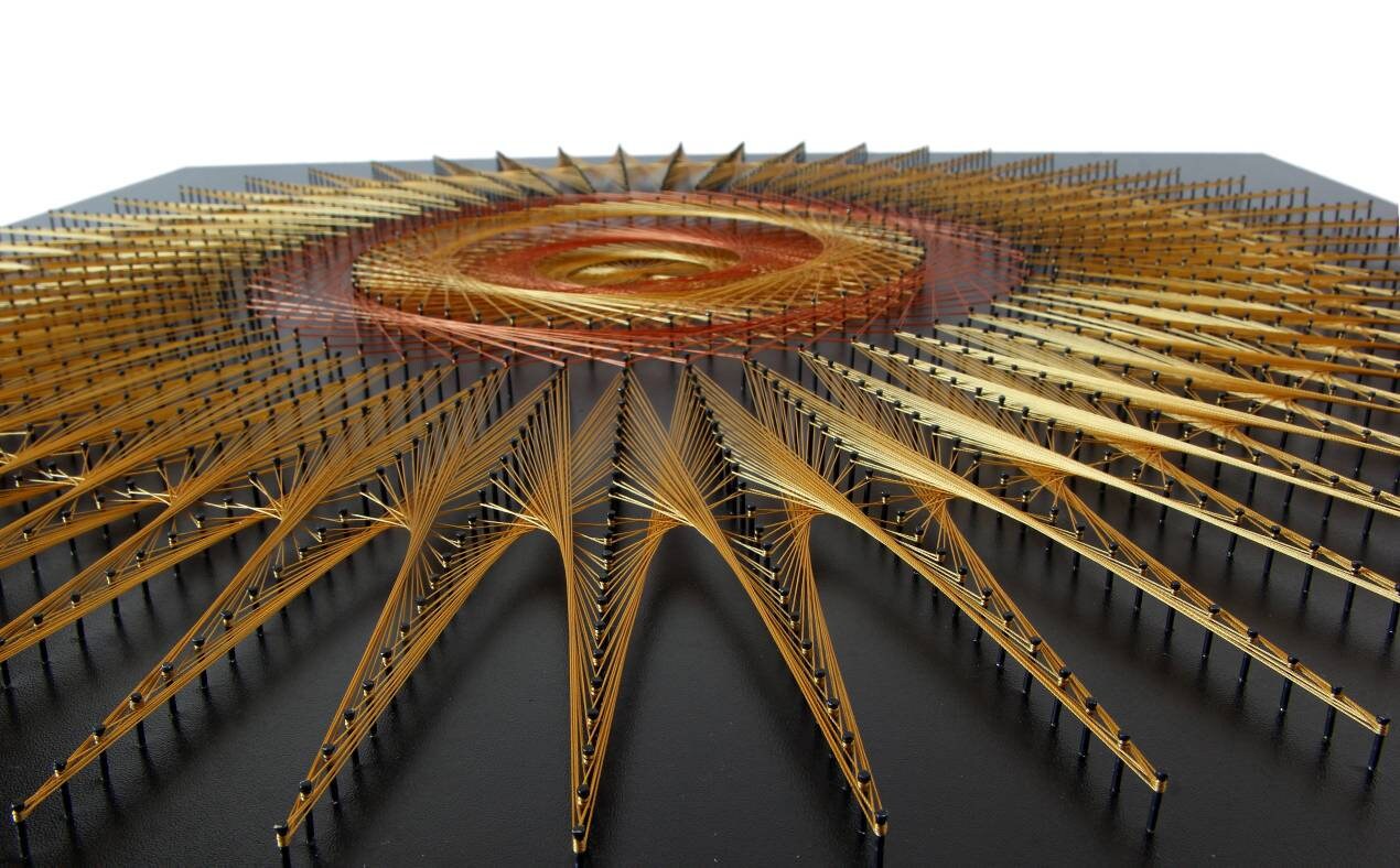 String Art Mandala Prosperity Sacred Geometry 3D Art Zen Spiritual Wall ...