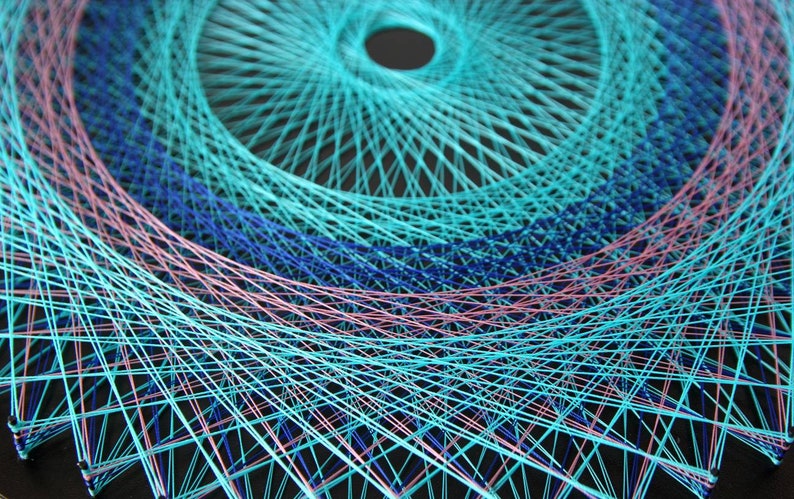 String Art Zen Mandala Art Spiritual Zen Sacred Geometry Wall | Etsy