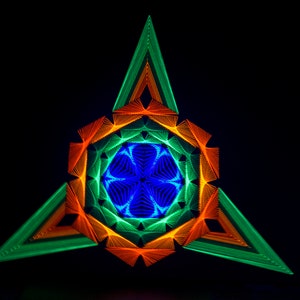 TRIANGLE String Art Sacred Geometry String Art Geometry Mandala Zen ...
