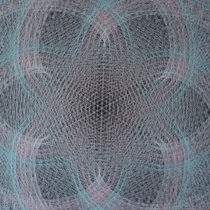 String Art SPACE LOVE Sacred Geometry, Psychedelic, String Art, Wall ...