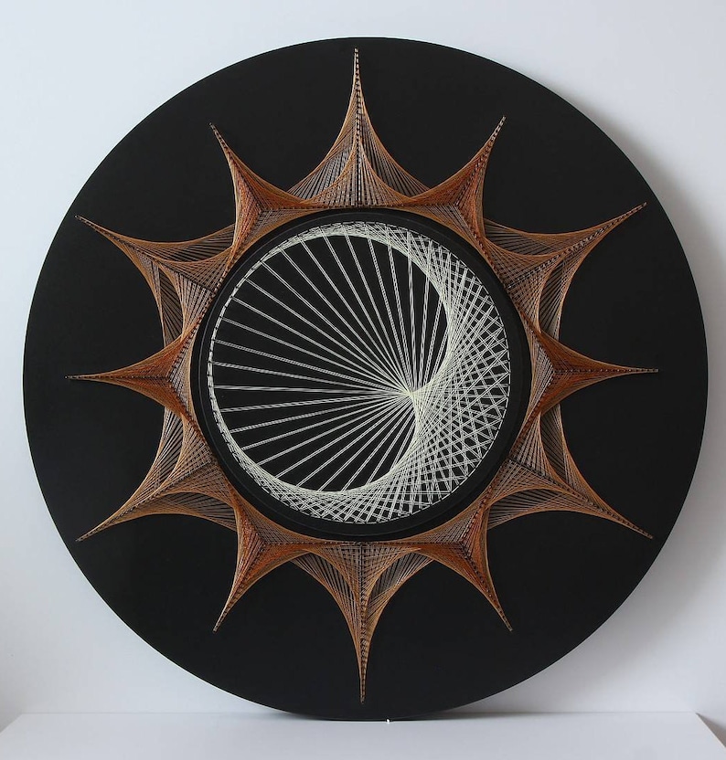 String Art SUN AND MOON Sacred Geometry 3D Art Zen Spiritual - Etsy ...