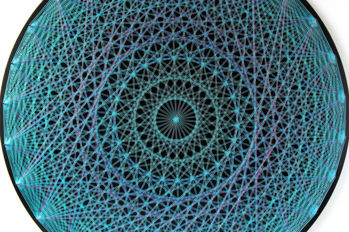 Sacred geometry string art mandala The UNIVERSE | Etsy