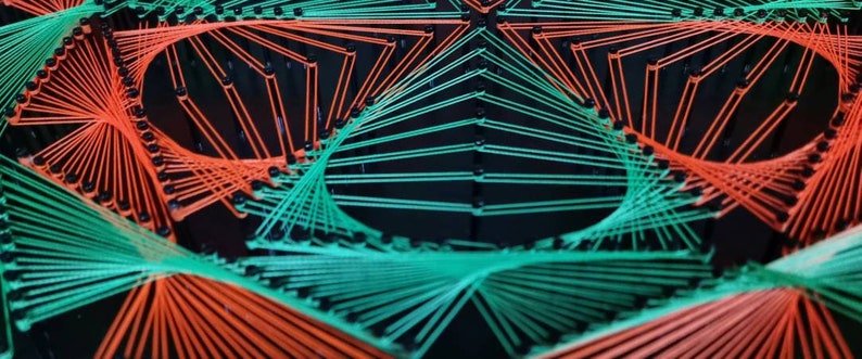 TRIANGLE String Art Sacred Geometry String Art Geometry - Etsy