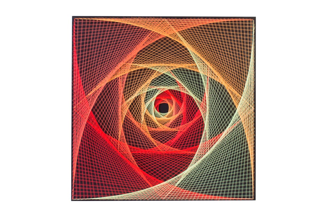 Wall Hangings ROSE OF SPACE Stringart Sacred Geometry Interior Design ...