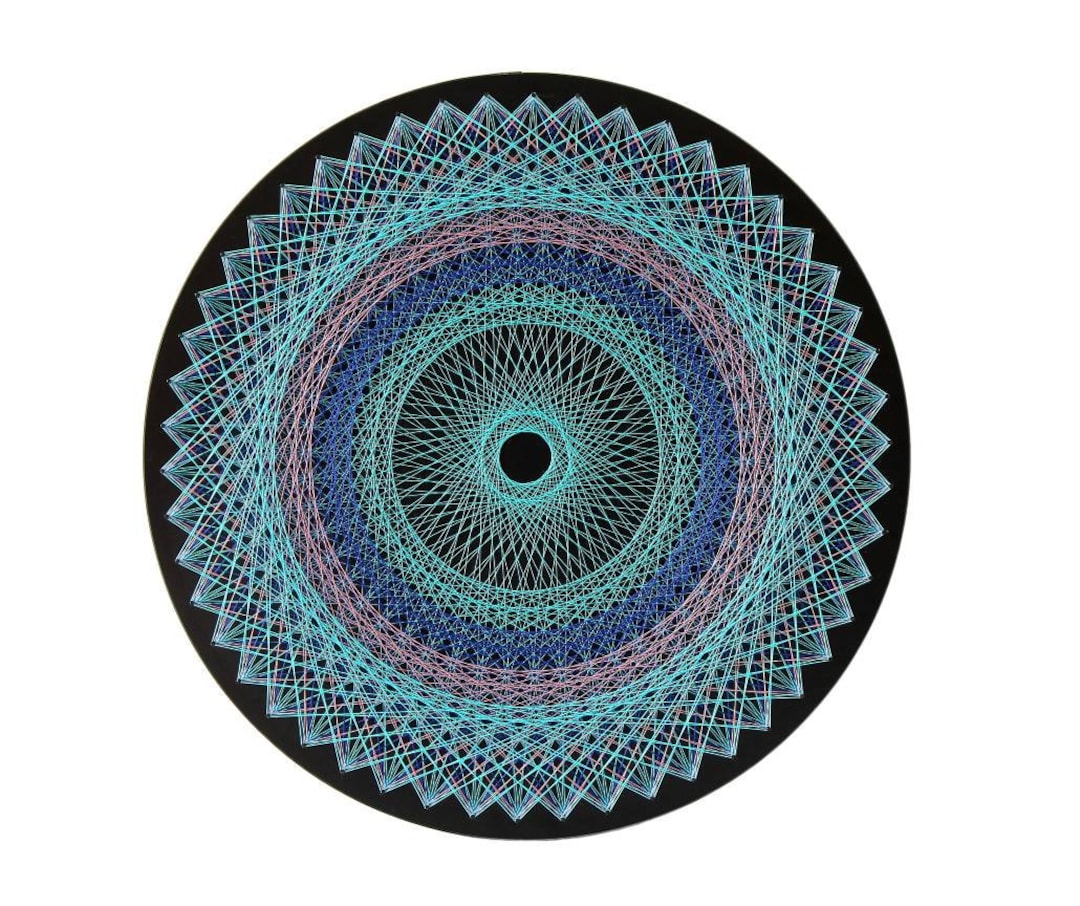 String Art Zen Mandala Art Spiritual Zen Sacred Geometry Wall Decor ...