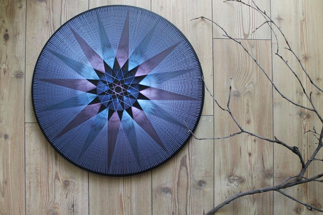 String Art STAR Sacred Geometry Wall Art Home Decor Wall Décor Mandala ...