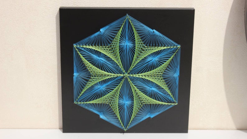 String Art Kit Flower of Life DIY Mandala Nail - Etsy