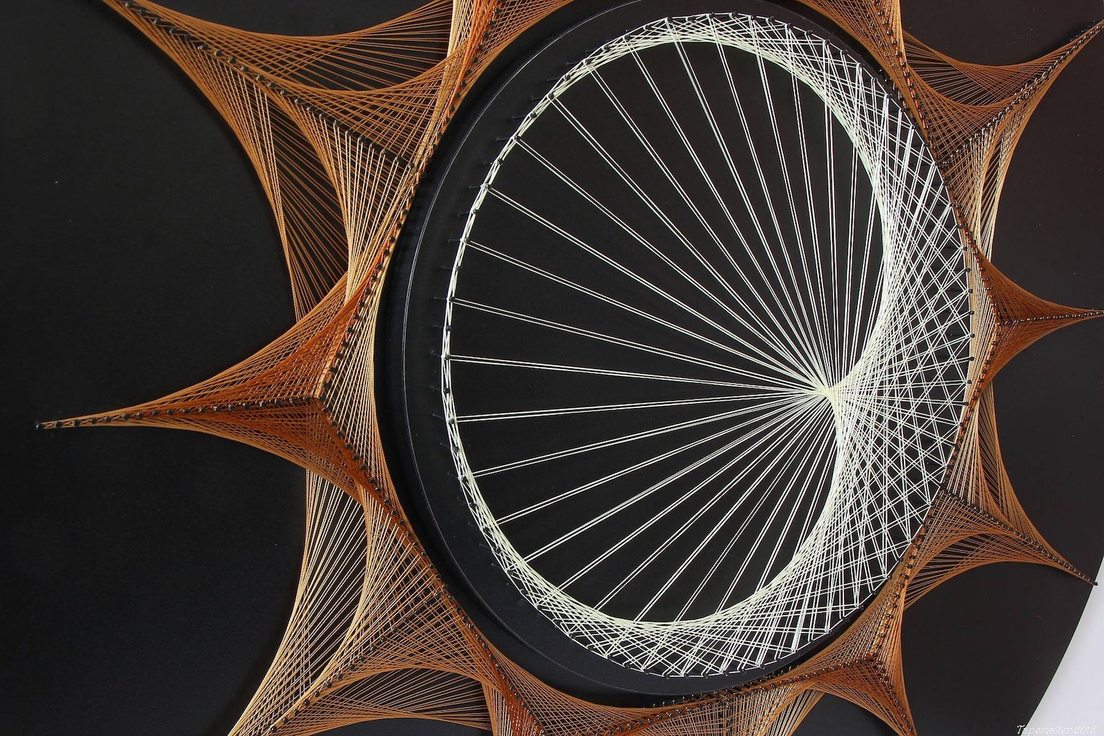 String Art SUN AND MOON Sacred Geometry 3D Art Zen Spiritual | Etsy