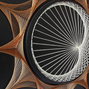 String Art SUN AND MOON Sacred Geometry 3D Art Zen Spiritual Wall ...