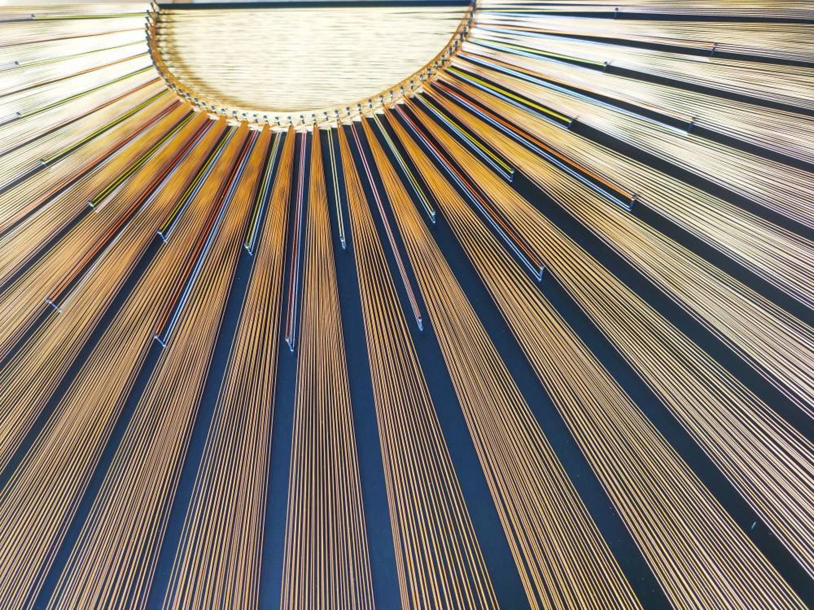 String Art sunrise Sacred Geometry String Art - Etsy UK