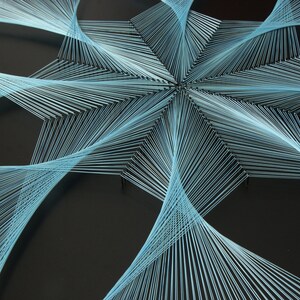 String Art Christmas Star Wall Art Designinterior Office Decor Wall ...