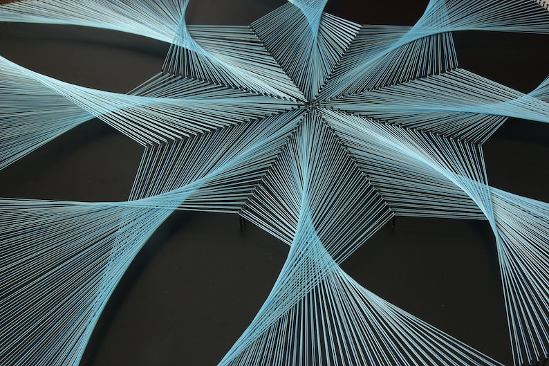 String Art Christmas Star Wall Art Designinterior Office Decor - Etsy ...