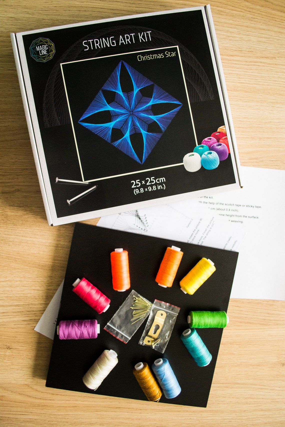 String Art Kit String Art Kit Christmas Star Mandala - Etsy