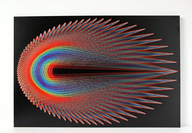 String Art ANGEL WINGS sacred geometry meditation cosmos | Etsy