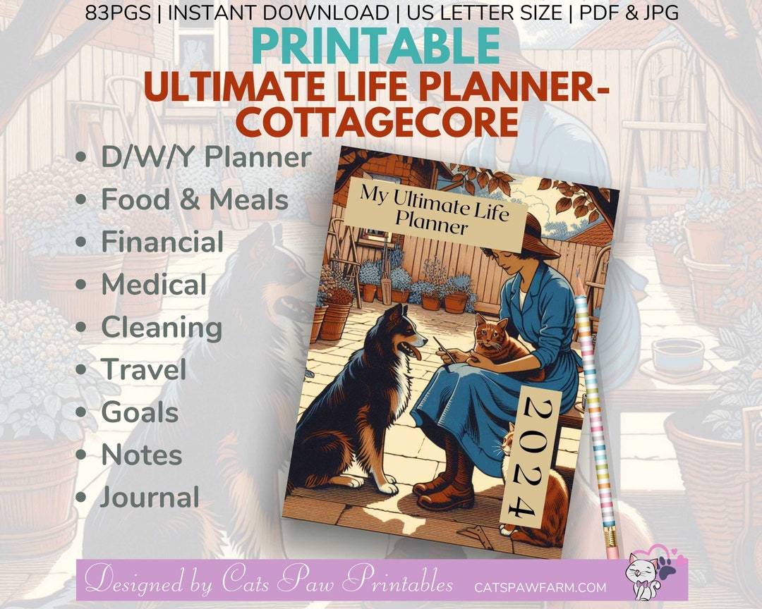 My Ultimate Life Planner Cottagecore-minimalist Edition, Digital ...