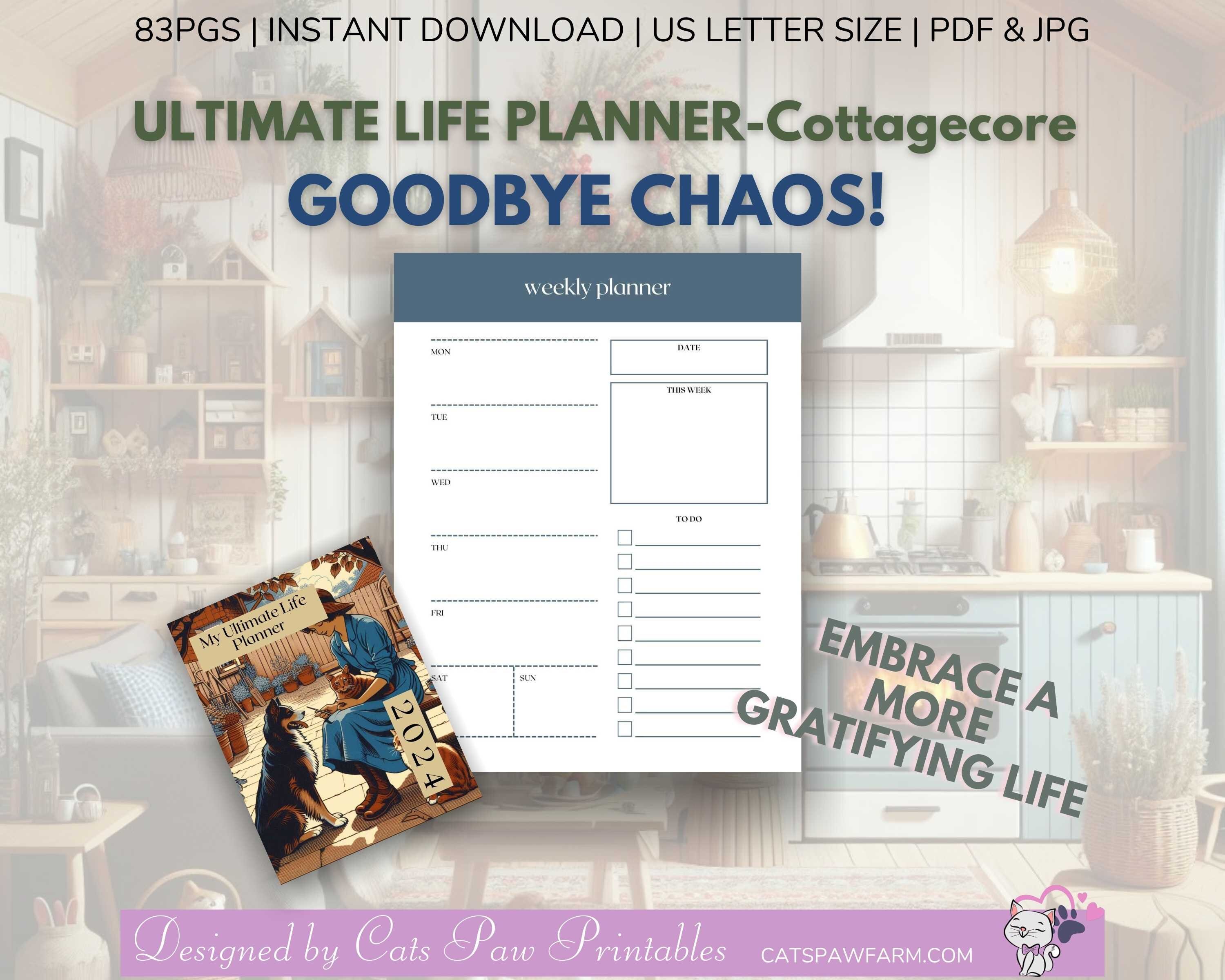 My Ultimate Life Planner Cottagecore-minimalist Edition, Digital ...