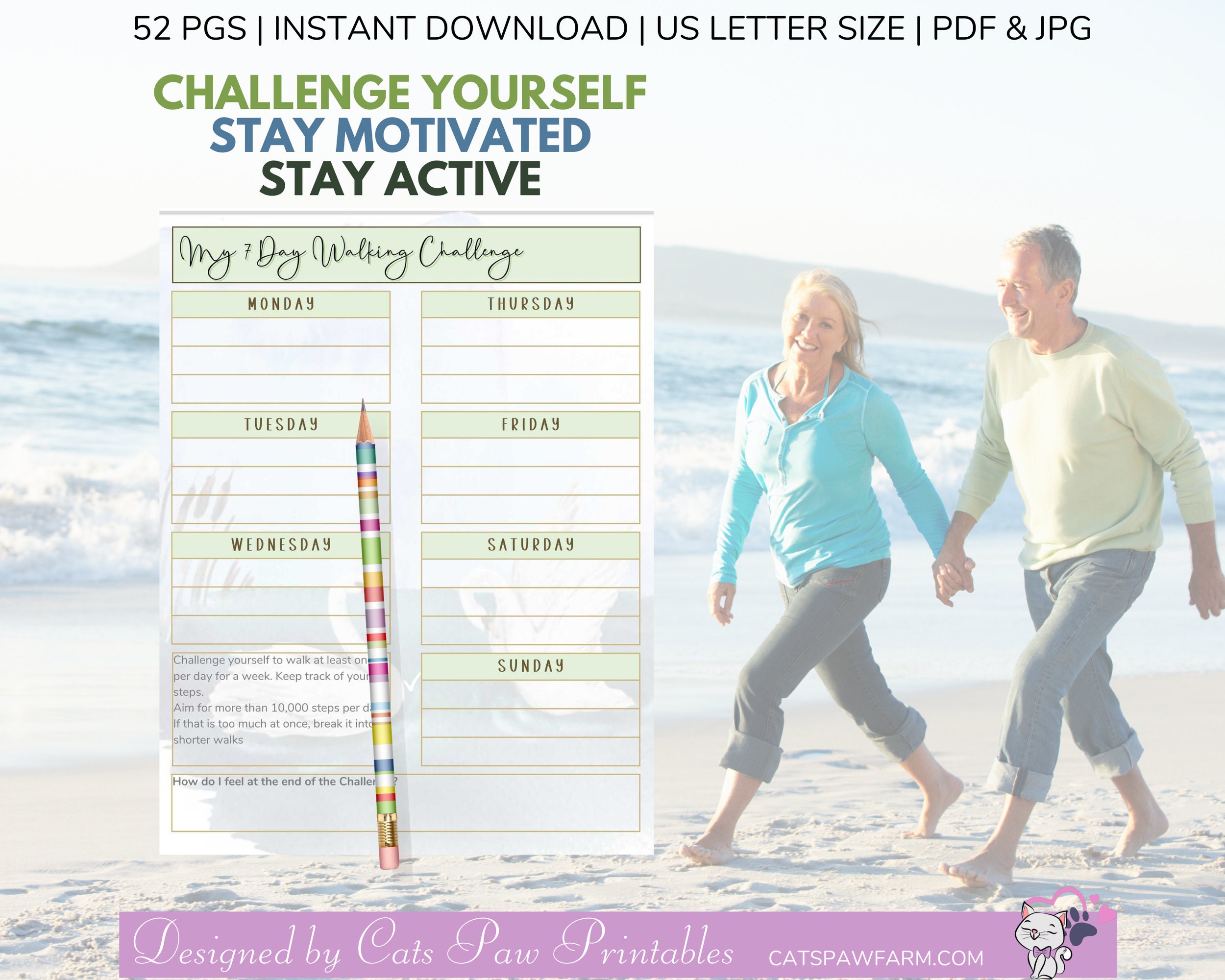 Get Outside: My Walking Self-care Journey Planner-log Book-journal - Etsy