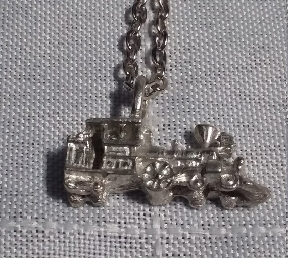 3D Pewter Train Necklace on 18 Chain | Etsy