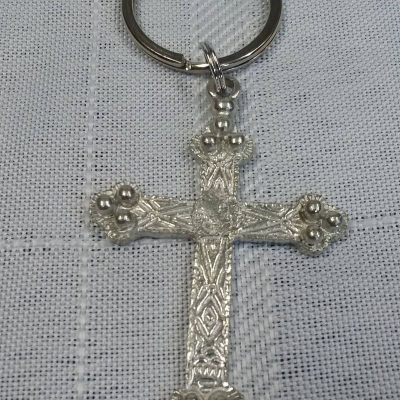 Cross Keychain - Etsy