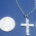 Pewter Rope Wrapped Cross Set Necklace and Earrings - Etsy