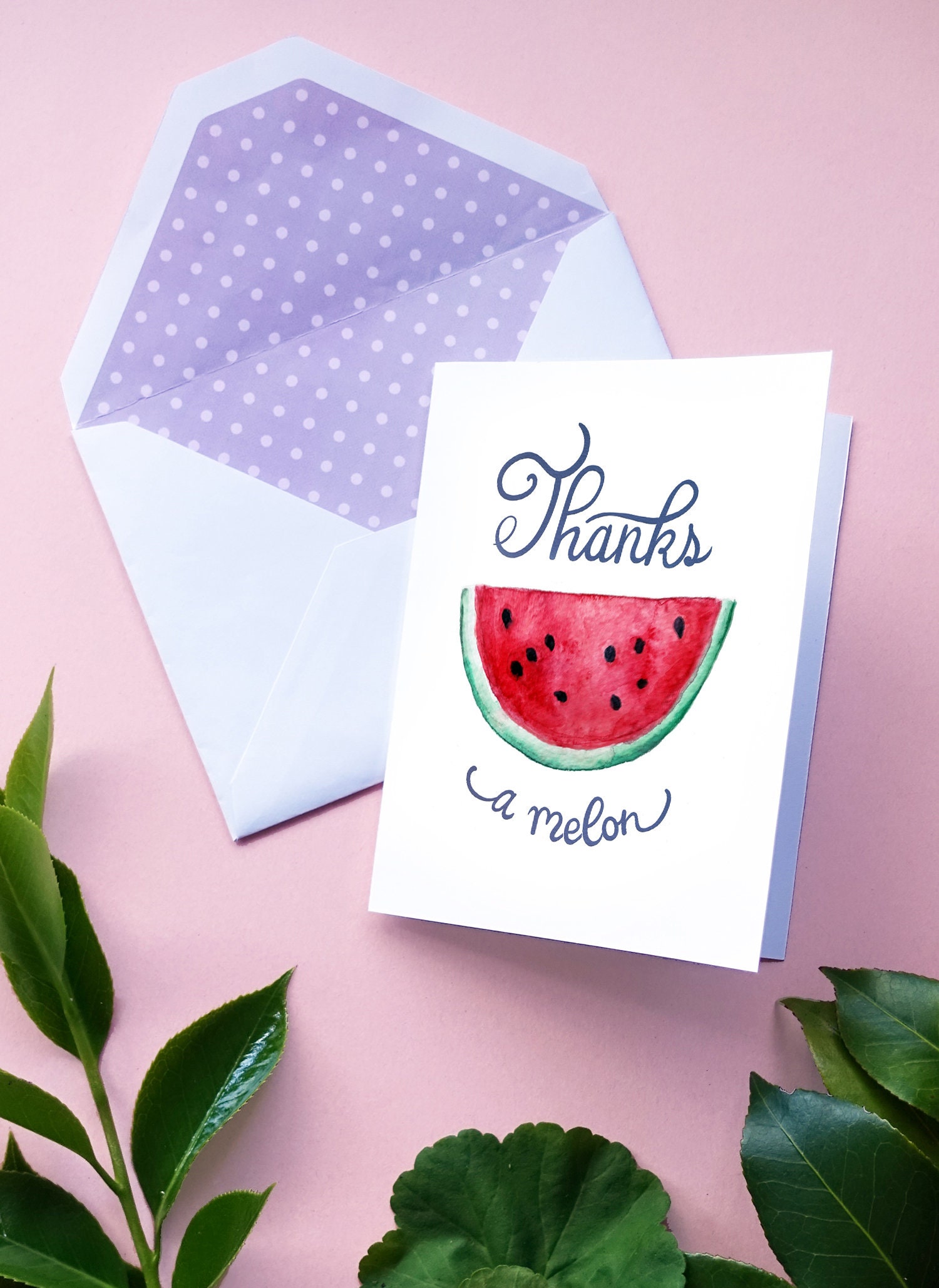 Watermelon Thank You Card, Funny Card, Printable Card, Printable ...