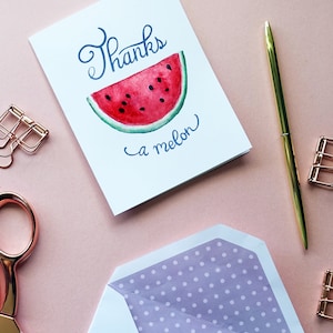 Watermelon Thank You Card, Funny Card, Printable Card, Printable ...
