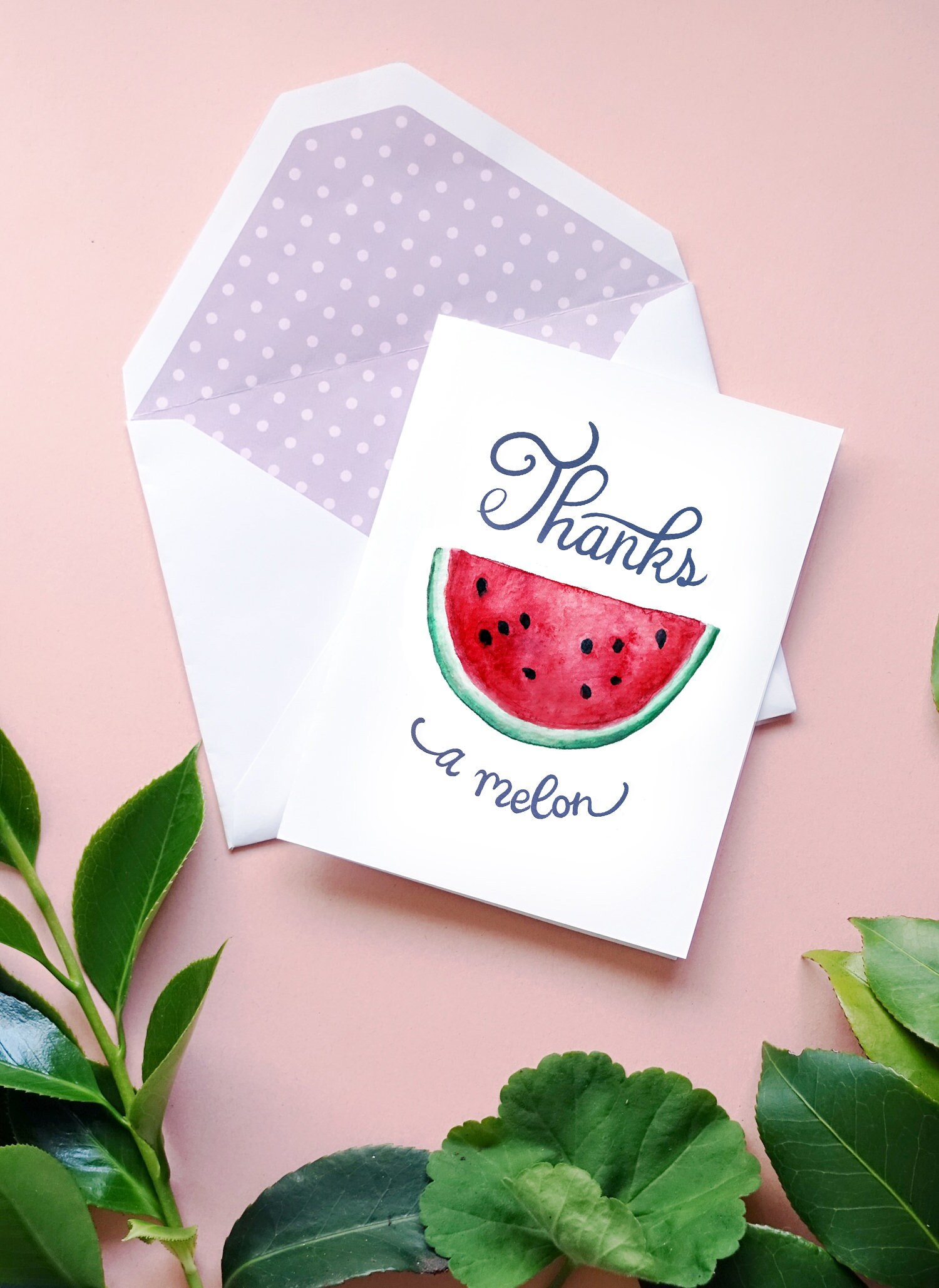 Watermelon Thank You Card, Funny Card, Printable Card, Printable ...