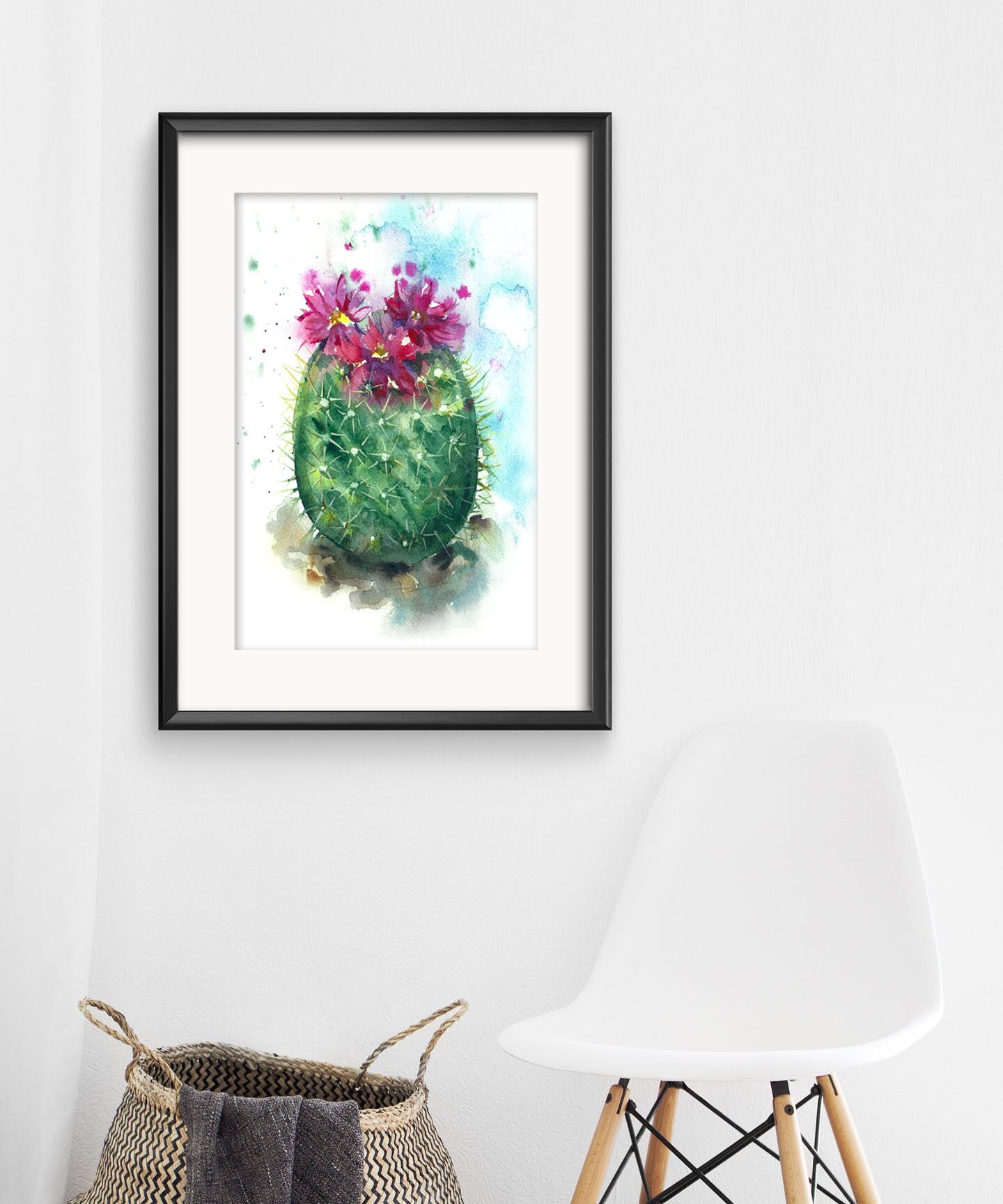 PRINTABLE Cactus Art Dorm Decor Watercolor Wall Art - Etsy