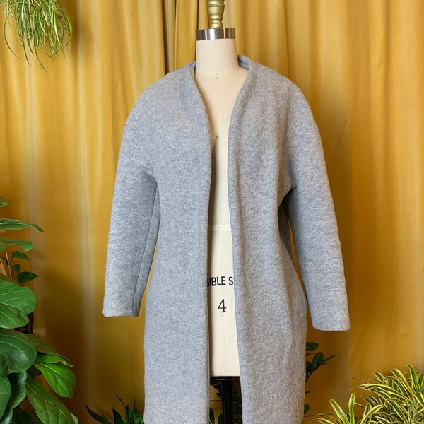 Grey Wool Coat - Etsy