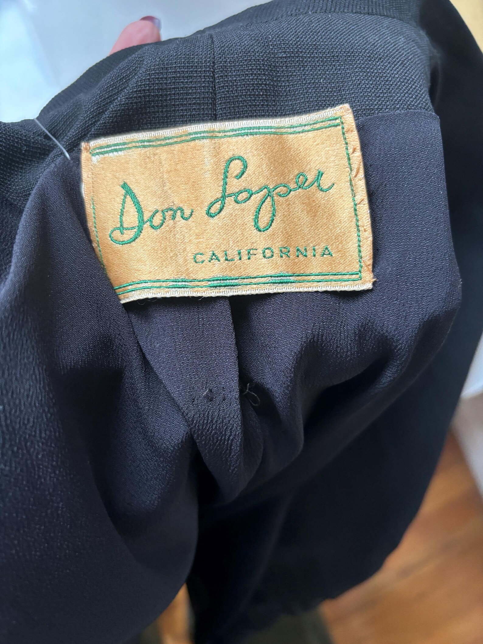 Vintage 1950s Don Loper Black Beaded Evening Jacket - Etsy