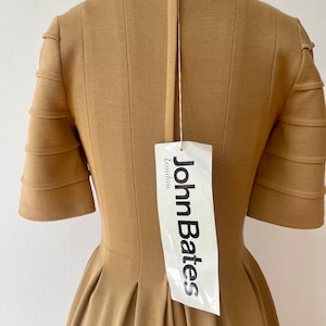Vintage Jean Varon for John Bates Tan Wool Dress - Etsy