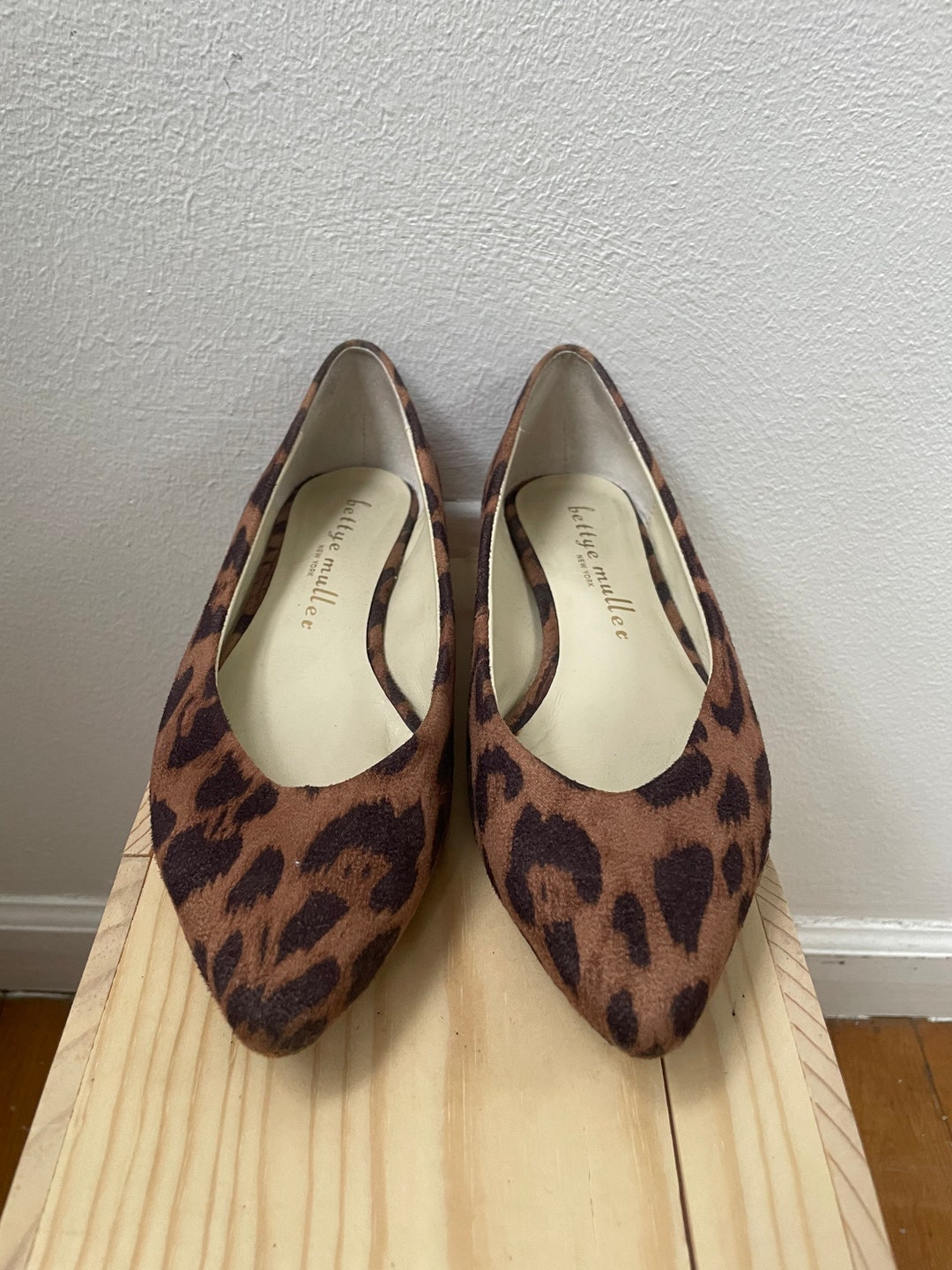 Vintage Leopard Print Pointed Toe Flats - Etsy