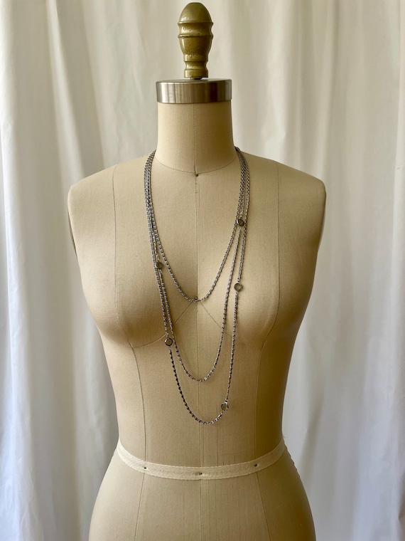 Vintage multi chain glass - Gem