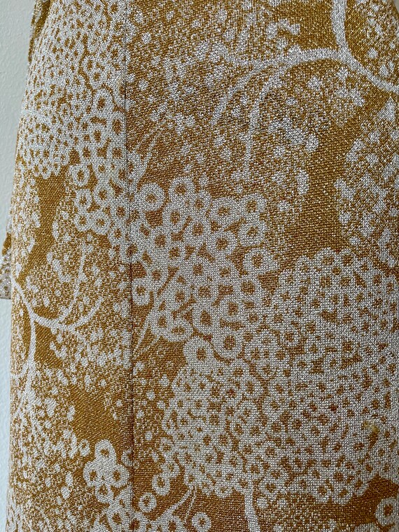 Vintage 1970s Tannel Metallic Knit Maxi Dress - Gem