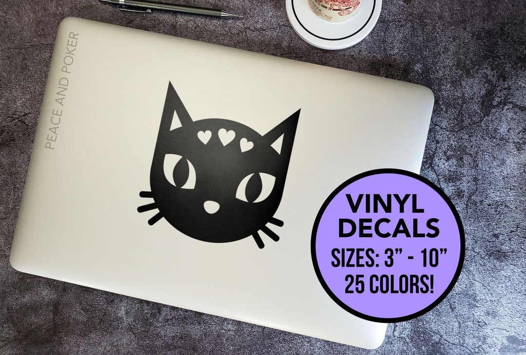 Cat Love Vinyl Decal | Custom Decals | Vinyl Decals | (multiple Sizes ...