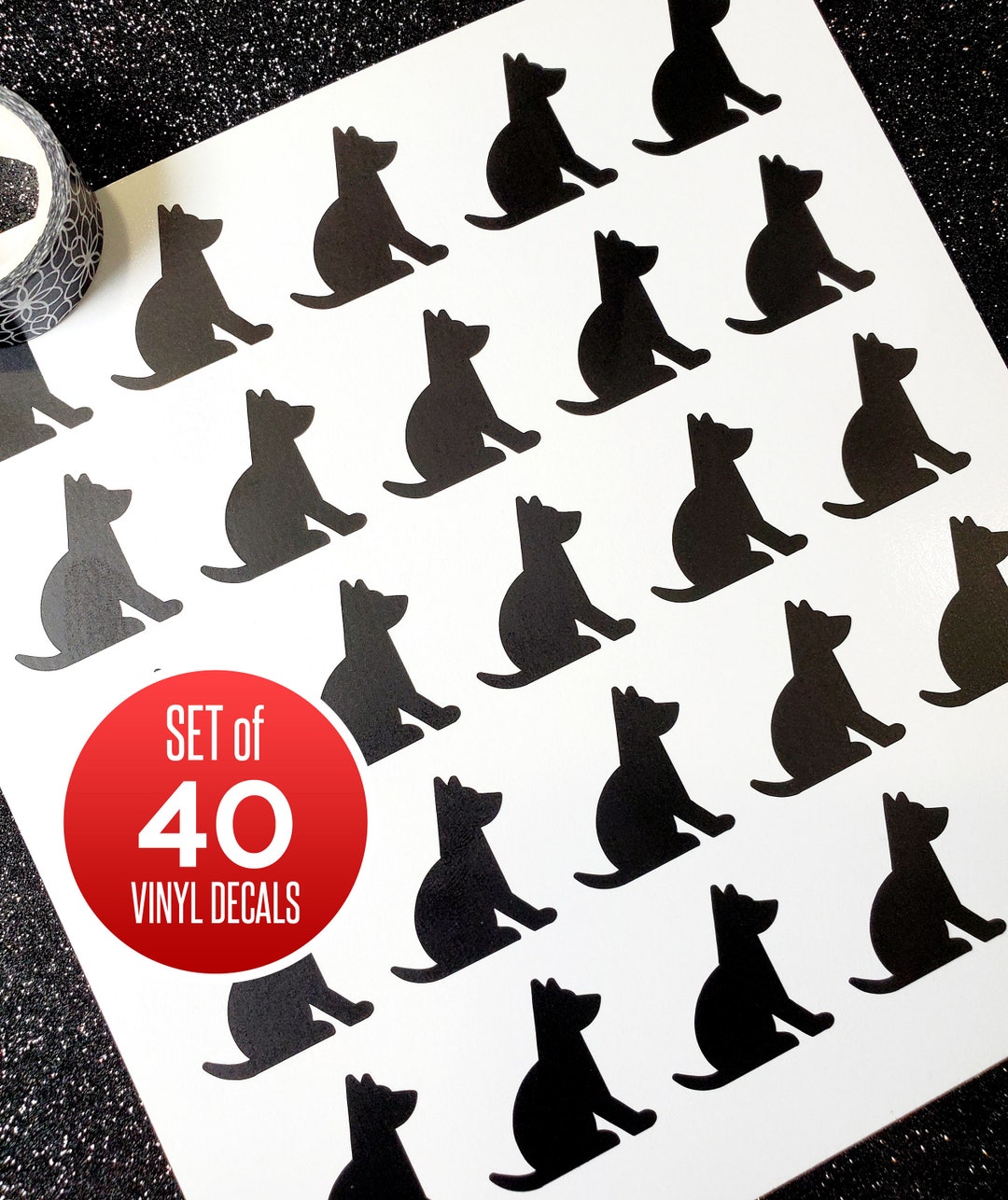 40 Dog Vinyl Decals | Vinyl Decals | Decal Sheets | Sticker Sheets ...