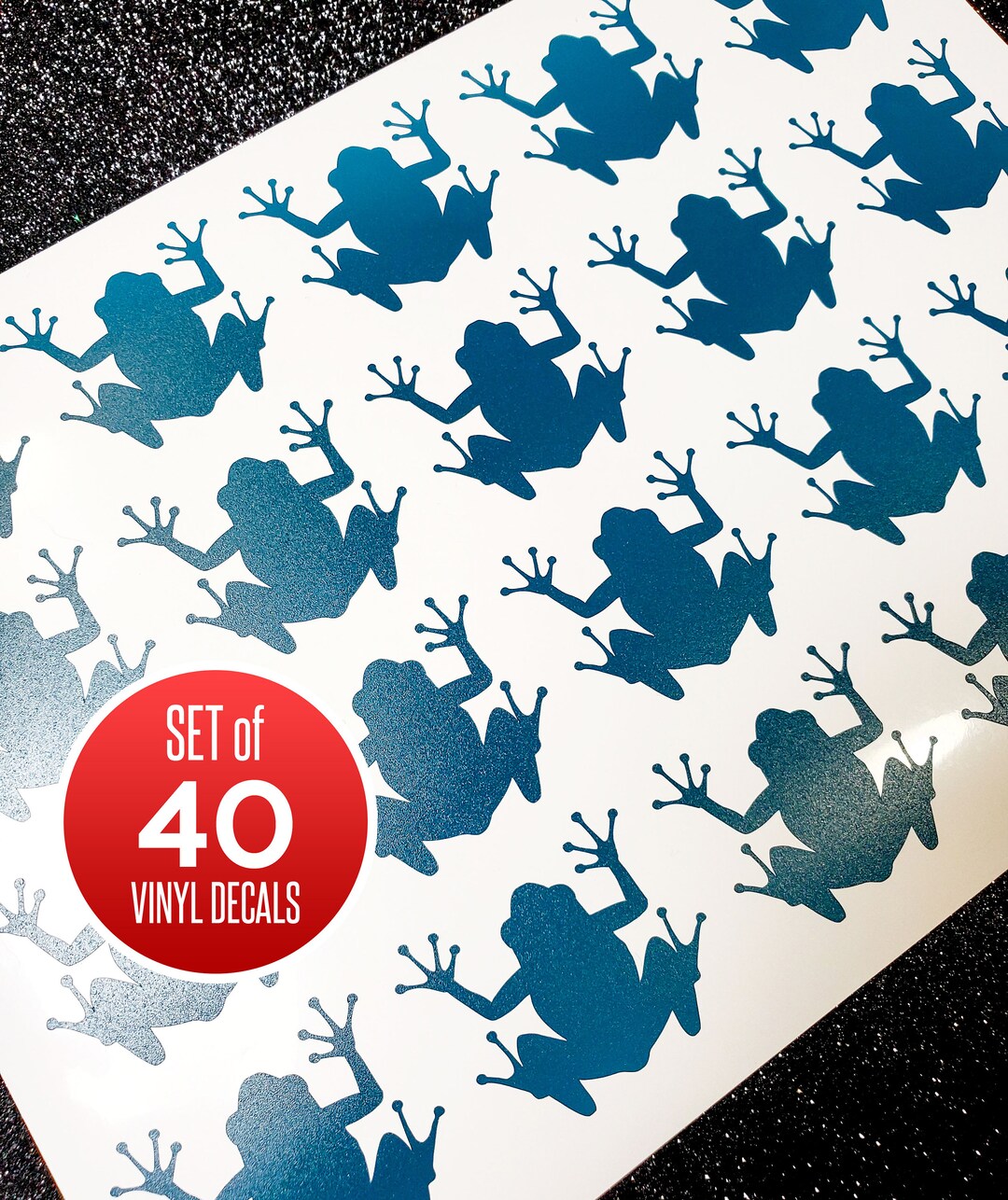 40 Frog Vinyl Decals | Vinyl Decals | Decal Sheets | Sticker Sheets ...