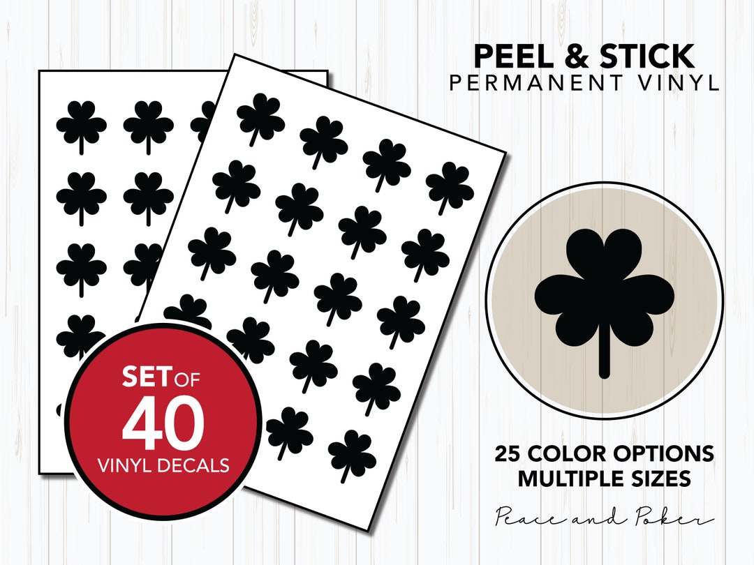 Set of 40 Clover Decals | Vinyl Decals | Clover | Decal Sheets | Clover ...
