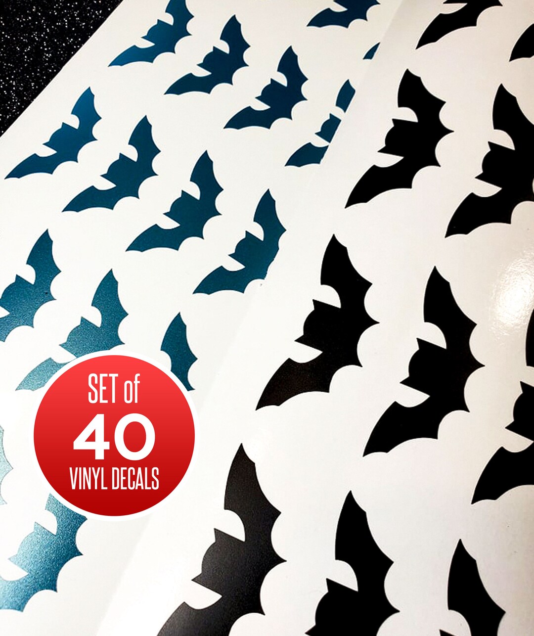 40 Bat Vinyl Decals | Vinyl Decals | Decal Sheets | Sticker Sheets ...