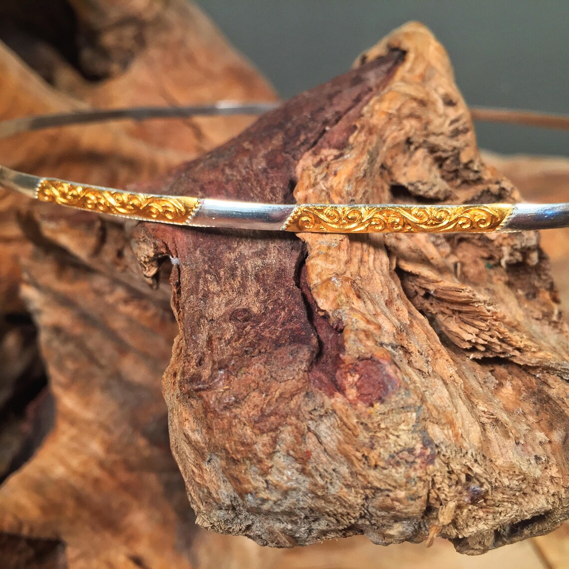Orthodox Wedding Crowns (stefana) 925 Silver Rod Gold Plated Carved ...
