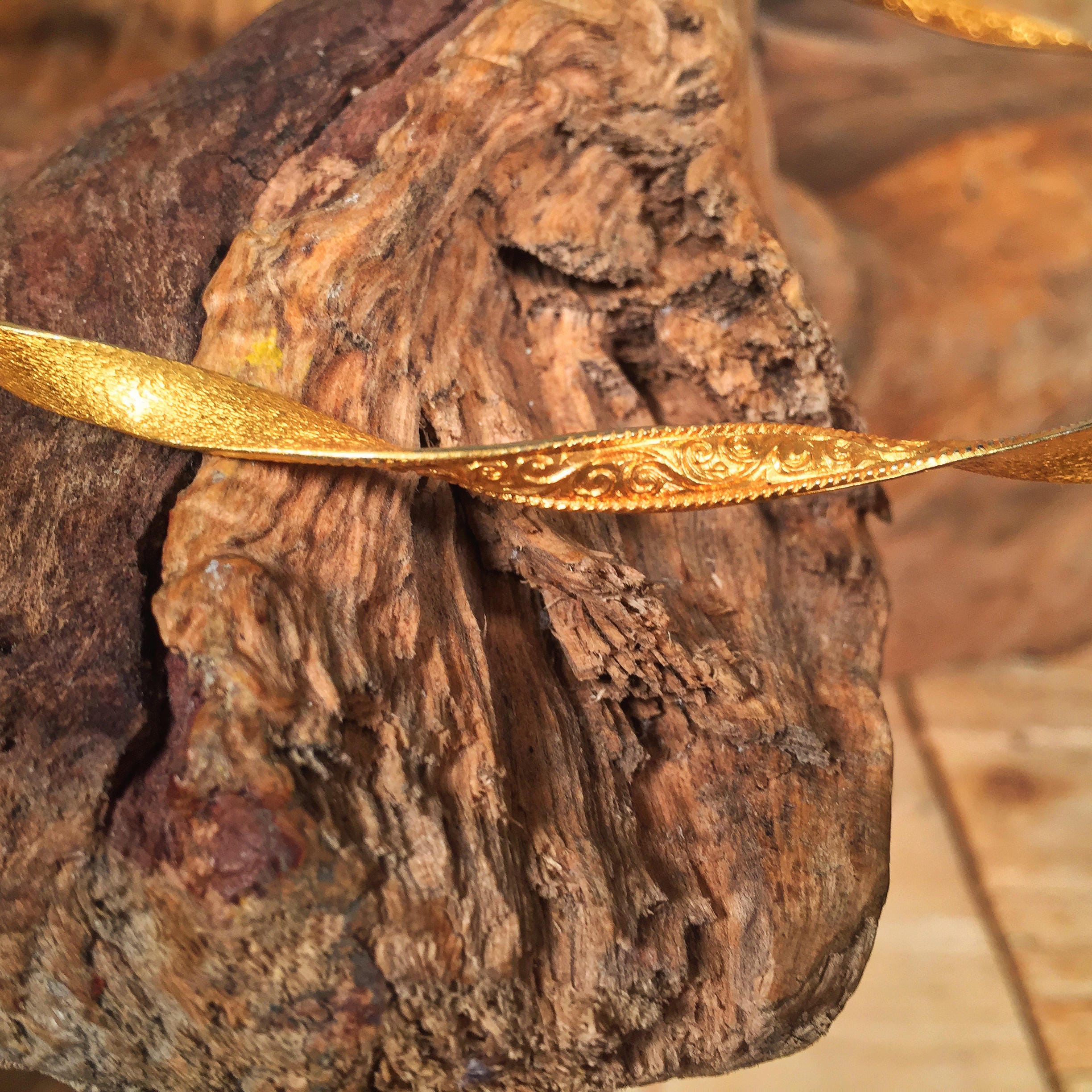 Handmade Pair Orthodox Wedding Crowns stefana Twisted 925 Silver Gold ...