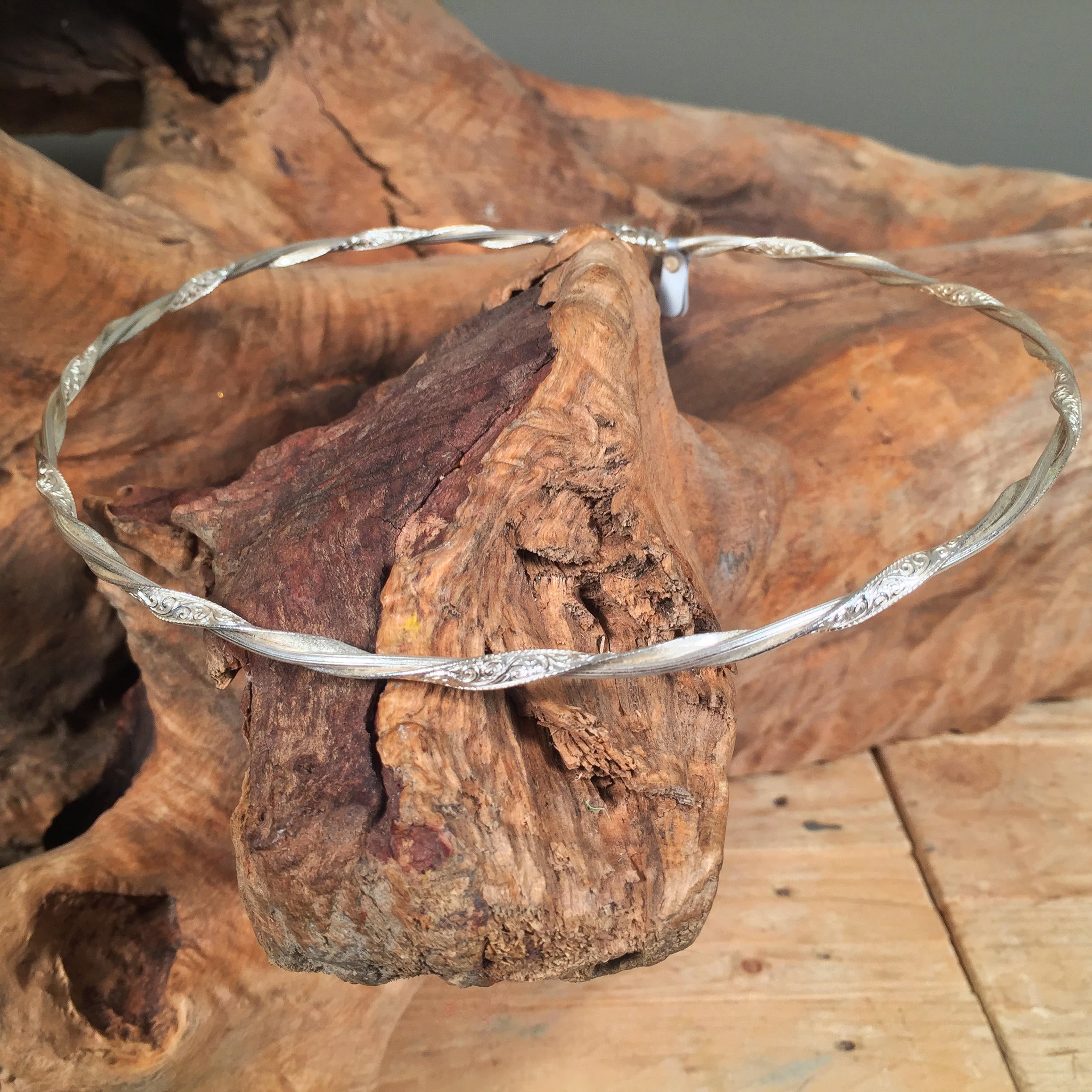 Pair Orthodox Wedding Crowns stefana Silver Rod Twisted With Rose Gold ...