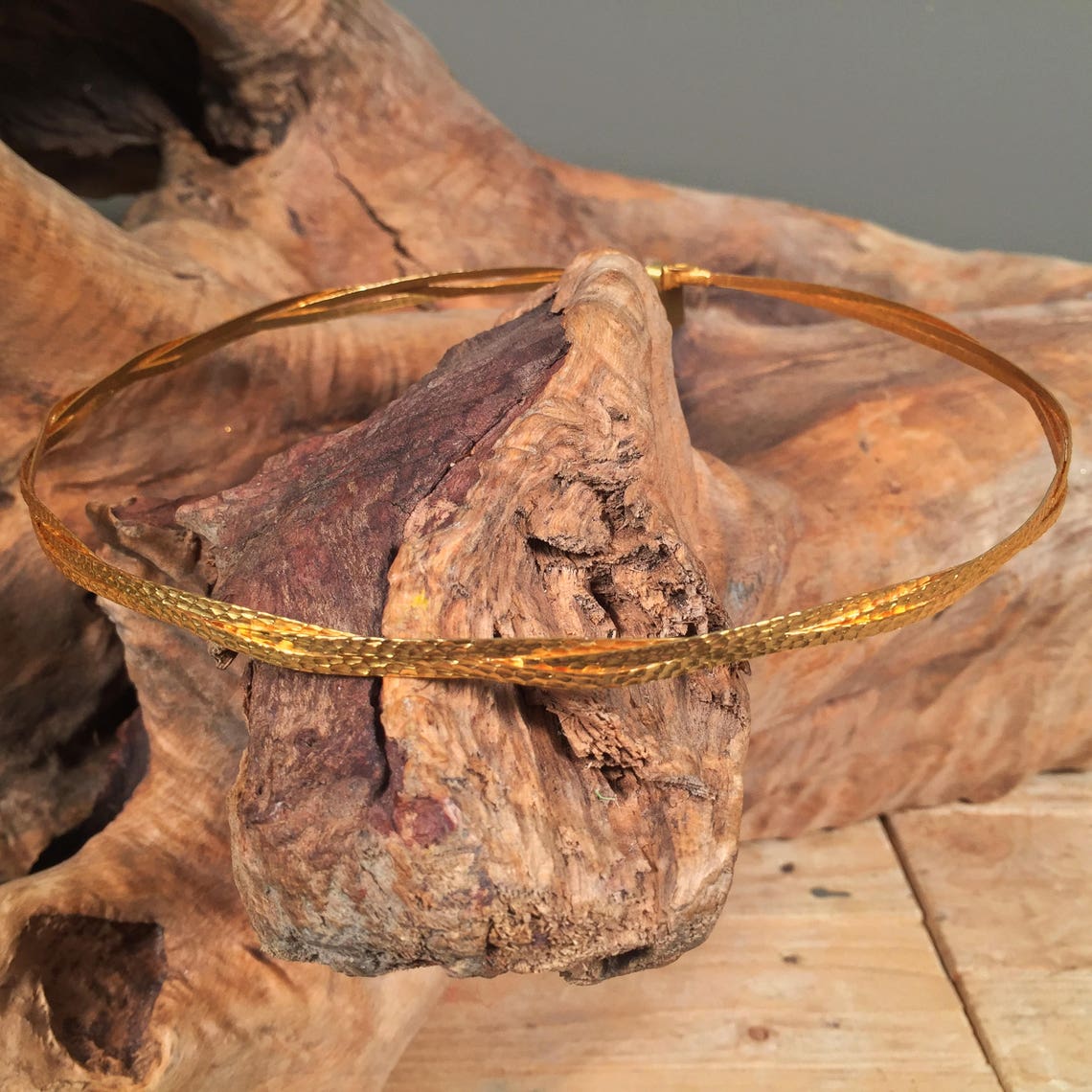 Pair Orthodox Wedding Crowns stefana Three Silver Hammered Rods Braid ...